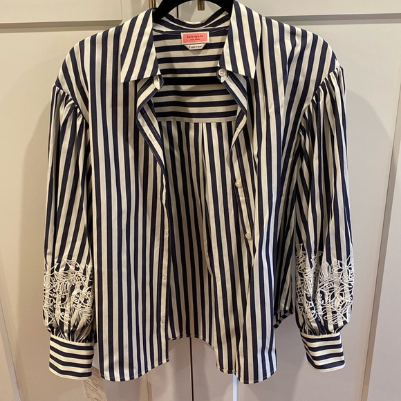 kate spade | Tops | Striped Kate Spade Button Down | Poshmark